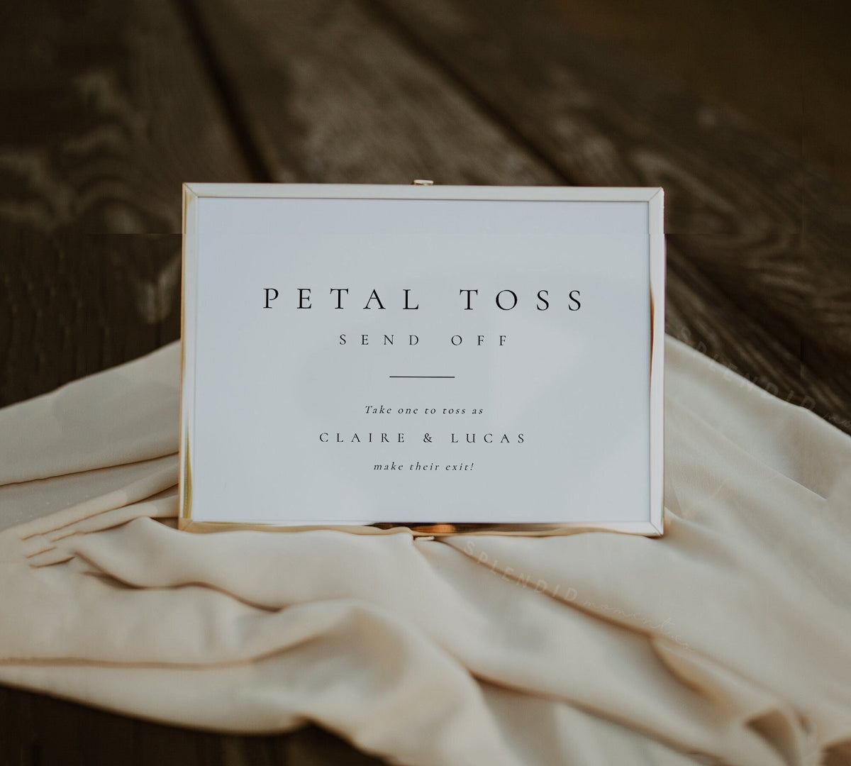 Petal Toss Sign Template, Wedding Flower Toss Sign, Wedding Toss Sign ...